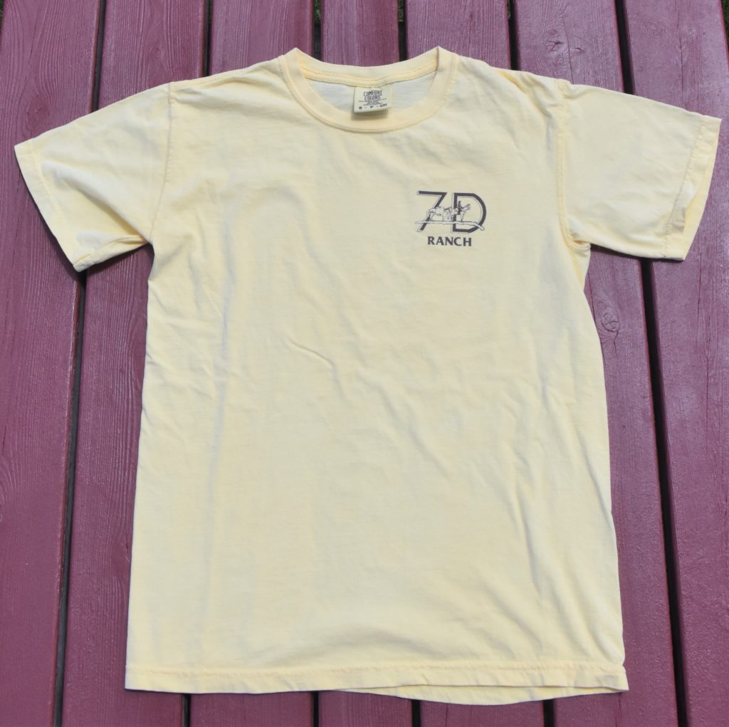 NEW! Yellow Traditional 7D Short Sleeved T-Shirt - 7D Ranch